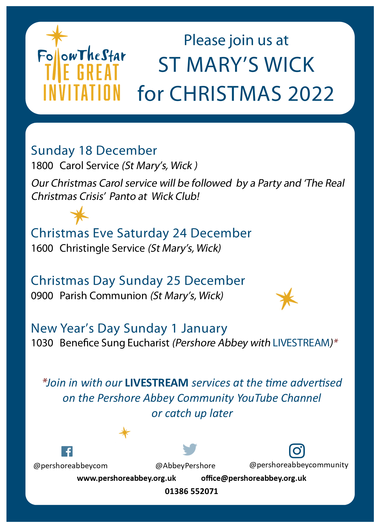 Christmas – Pershore Abbey