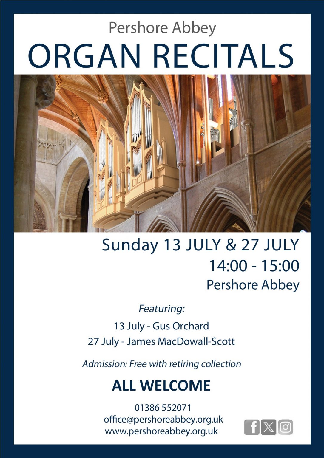 Organ Recital – Pershore Abbey